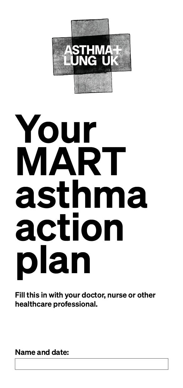 Mart Asthma Action Plan Black And White Printer Friendly Asthma Lung Uk